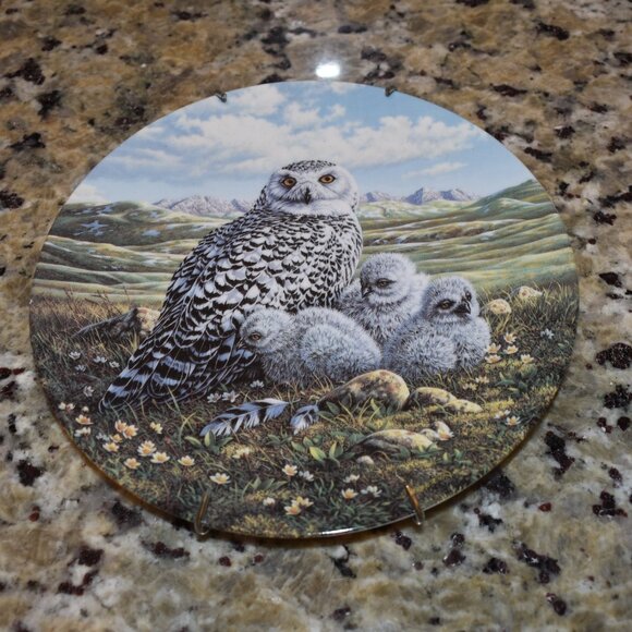 Accents | Vintage Snow Owl Collector Plate 277a | Poshmark